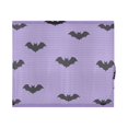 Bat Pattern Purple Door Curtain Sheer Privacy Light Filtering Window ...