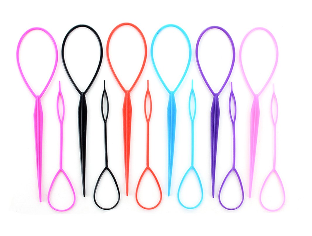 10PCS Plastic Magic Pull Hair Pin Tail Hair Braid Ponytail Maker ...