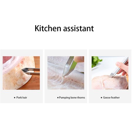 Fish Bone Tweezers U-shaped Pliers Portable Multi-functional Remover ...