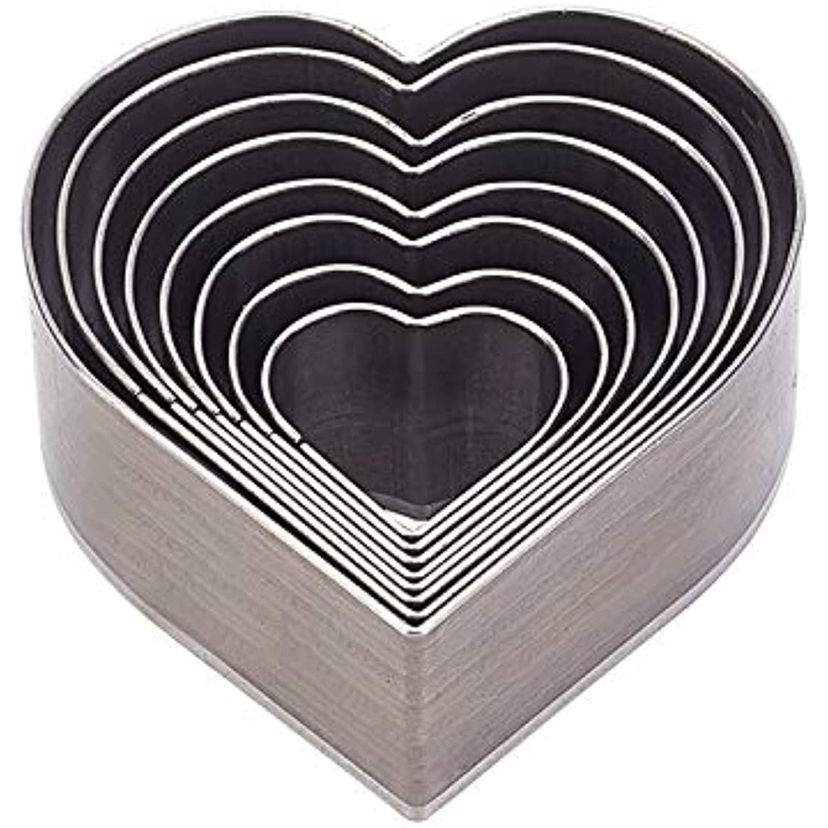 8 pcs High Carbon Steel One Hole Hollow Punch Cutter Set 8 Sizes Heart ...