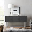 Meridian Furniture Collette Solid Wood Sideboard Buffet in White ...