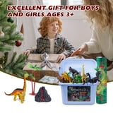 Wisairt Dinosaur Toys for kids,53 PCS Dinosaur Play Set with Activity Play Mat,Dinosaur Figures ...