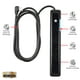 GE 34133 7-Outlet Surge Protector with Coaxial Protection, 8' Cord ...