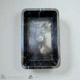 Black Marble Rectangular Sink - Premium Handcrafted Bathroom Vessel ...