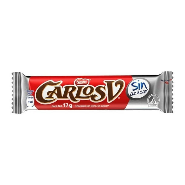 Pack de 8 Chocolate Carlos V Sin azúcar 8/10/17GR Carlos V Chocolate ...