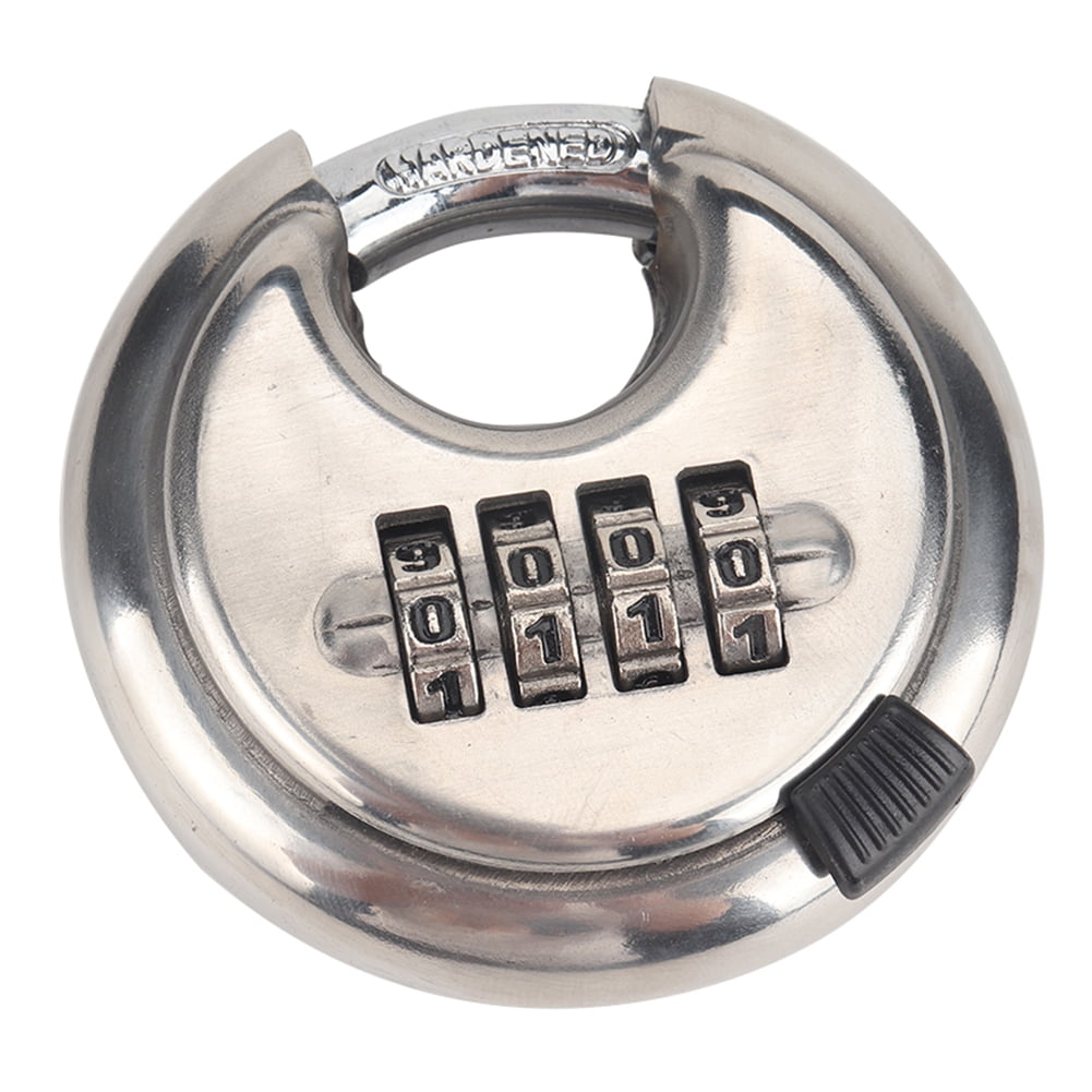 dailooas 4 Digit Combination Discus Lock Keyless Stainless Steel Disc ...