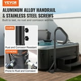 BENTISM Hot Tub Handrail, Aluminum Alloy, 48-63 Inch Adjustable Height ...