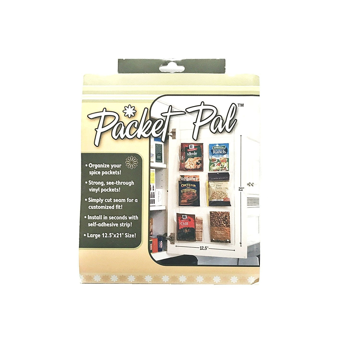 My Packet Pal Spice & Seasoning Packet Holder Organizer For Kitchen ...