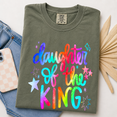 Christian Shirt for Women, Daughter Of The King Tee, Watercolor Rainbow ...
