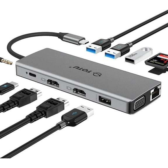 Dell Dock WD15 - USB-C, VGA, HDMI, Mini DP Docking Station for Latitude ...