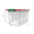 Mainstays 32qt Holiday Light Storage Box with Dividers and Secure Lid ...