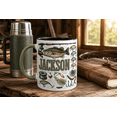 Bass Fishing Dad Accent Mug, Custom Mug with Bass Fish Lure Collection ...