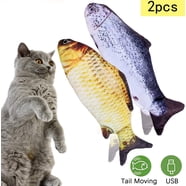 Flippity Fish Cat Toy, Interactive Cat Toy, Flips, Flops & Wiggles Like ...