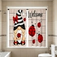 Multi-Pattern 2D Printed Kitchen Short Curtains Set of 2, Washable ...