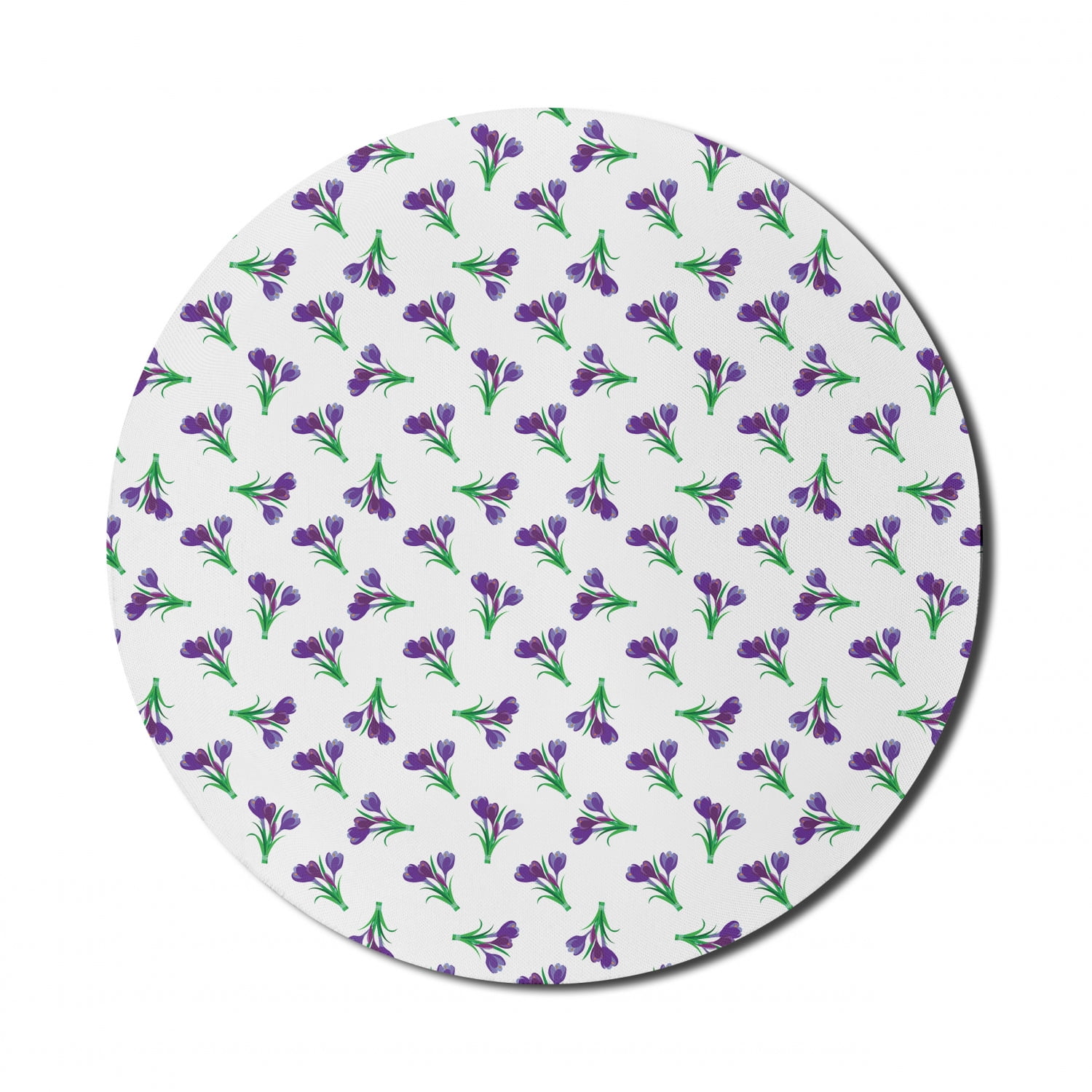 Garden Mouse Pad for Computers, Springtime Purple Meadow Flowers ...