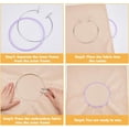 1 Set 2Pcs 2 Sizes Plastic Round Embroidery Hoops Embroidery Circle ...