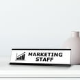 Marketing Staff, Black Frame, Desk Sign (2x8”) - Walmart.com