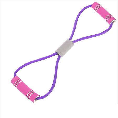 Gym Hot Yoga Gum Fitness Resistance Band Figure 8 Chest Expander Rope ...