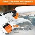 Telescoping Snow Brush and Ice Scraper for Car, 360° Pivoting Brush ...