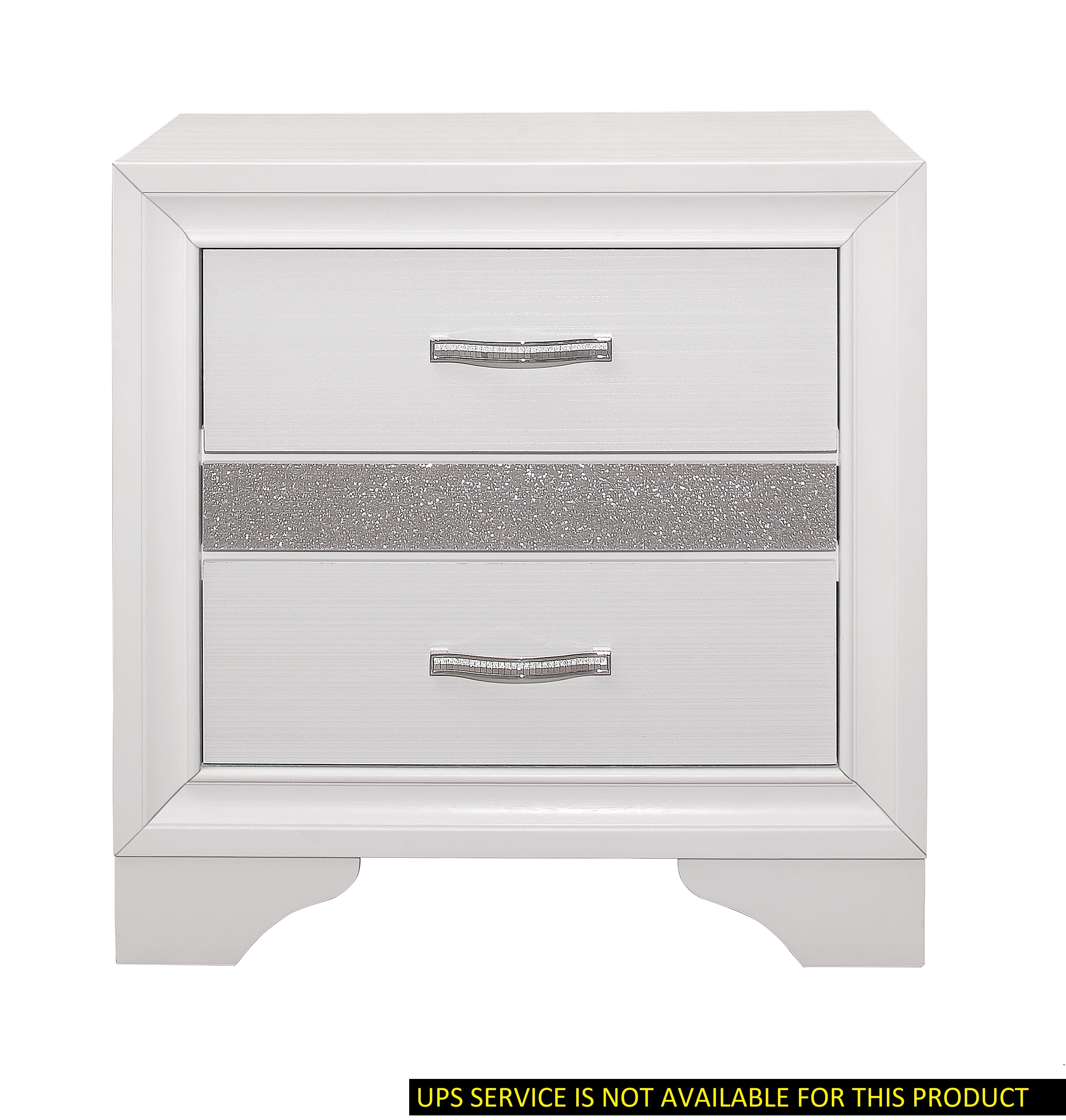 CoSoTower Glamorous Bedroom Furniture 1Pc Nightstand Of Drawers With ...