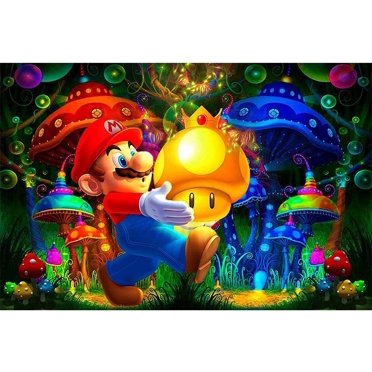 "Super Mario 5D Diamond Painting Kits for Adults & Young Children, Full ...