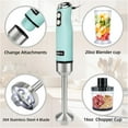 4 in 1 Corded Hand Blender Includes Food Chopper, Mixing Beaker Milk ...