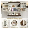 Farmhouse Bathroom Storage Cabinet,Double Wooden Bathroom Wall Cabinet ...