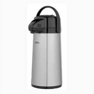 Thermos 2 Quart Vacuum Insulated Pump Pot - Dispenser for Hot Liquid ...