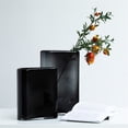 AOOOWER Stylish Transparent Glass Vases With Flat Shape For ...