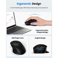 Wireless Mouse Bluetooth 5.0/3.0 & 2.4G Rechargeable, Silent Clicks ...