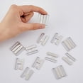 10 Pairs Bra Clasp Replacement Part Zinc Silver Alloy Bikini Clips ...