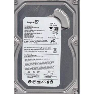 ST9750420AS, 5WS, WU, PN 9RT14G-285, FW 0002SDM1, Seagate 750GB SATA 2. ...