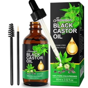 Castor Oil, Organic. 2 oz Dropper Bottle. Natural Hair Treatment Oil ...