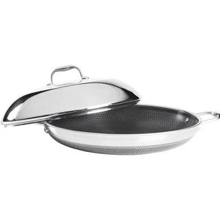 Tasty Ceramic Titanium-Reinforced Non-Stick Centerpiece Pan with Glass ...