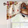 Fall Red Truck Tie Up Valance Curtains for Windows, Kitchen Curtains ...