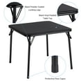 AKDSteel Metal Folding Card Table and Chair Set, Leather Padded Folding ...