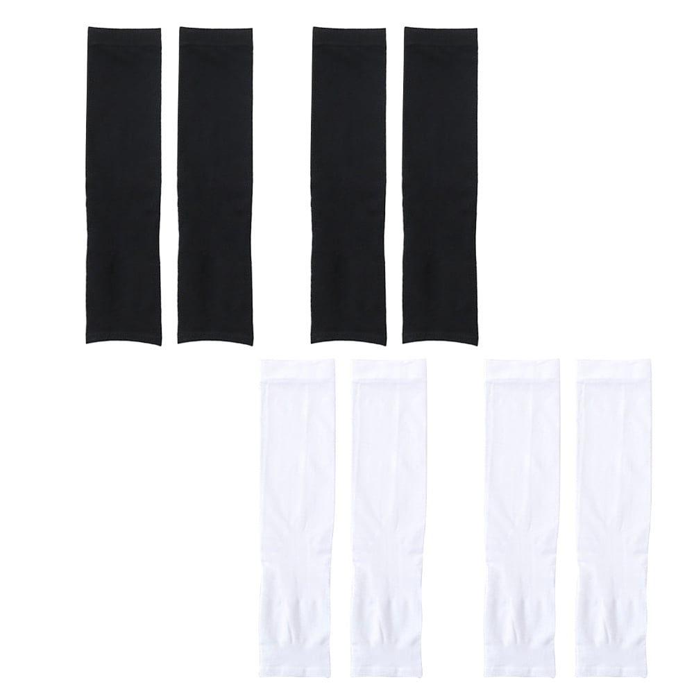 4 Pairs UV Sun Protection Arm Sleeves - Tattoo Cover Up - UPF 50 Sports ...