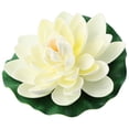 6PCS Lotus Artificial Flower Floating Plants Fake Lotus Plant Lifelike ...