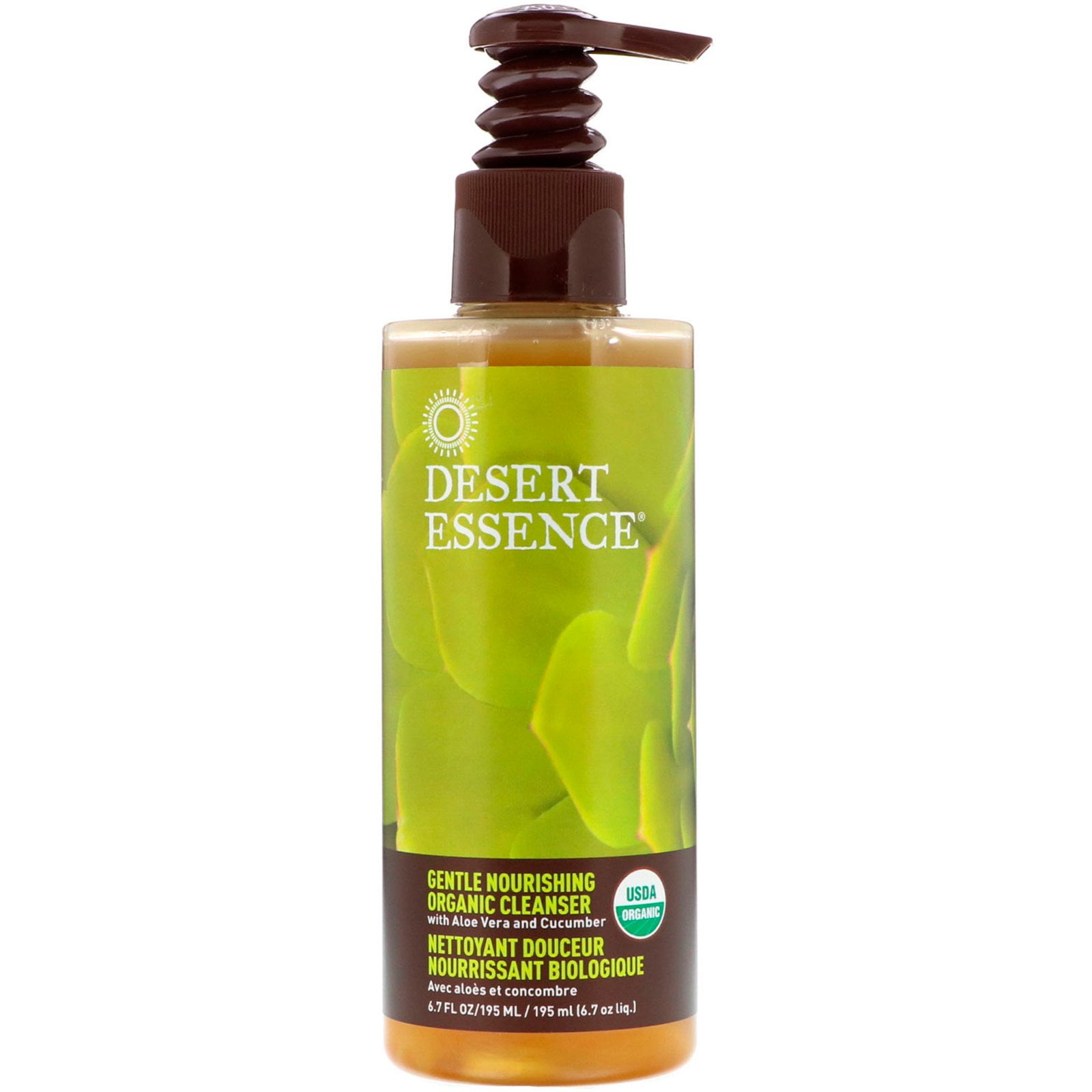 Desert Essence Gentle Nourishing Organic Cleanser, 6.7 fl oz (195 ml ...