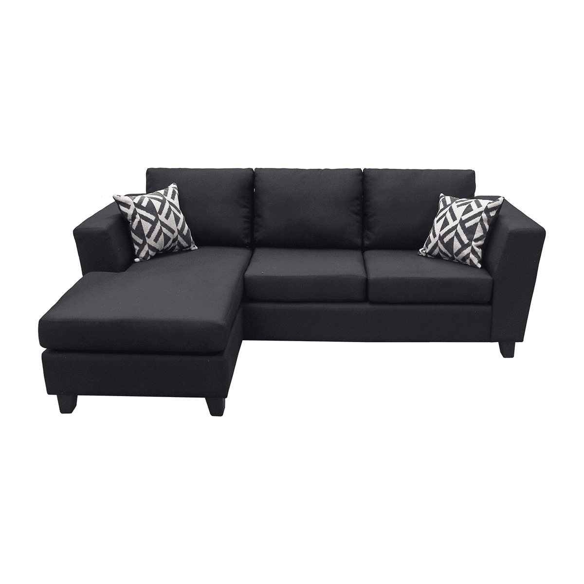 Sala Esquinera Modular Caprice izquierda o derecha, Atlas del Descanso color Negro | Walmart en ...