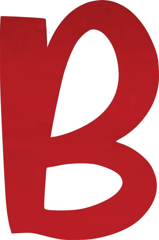 Acrylic Letter B Blank Craft, 8'' Tall Transparent Red Custom Wedding Reception Signage, DIY ...