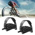 1 Pair Exercise Bike Pedals with Straps, 9/16 inch Indoor Stationary ...