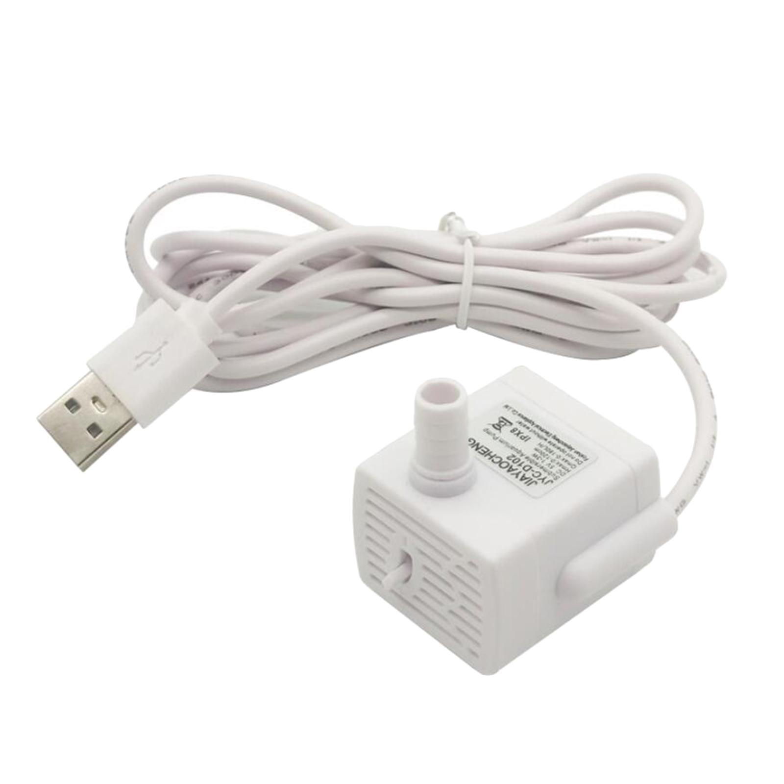 Pump, Adjustable 3 Levels, USB Silent Submersible Water Pump, Cat Water ...