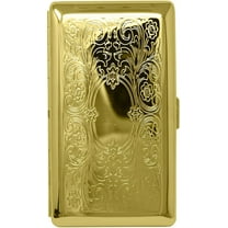 Victorian Scroll Metal-Plated Cigarette Case (Full Pack - 120s Size ...