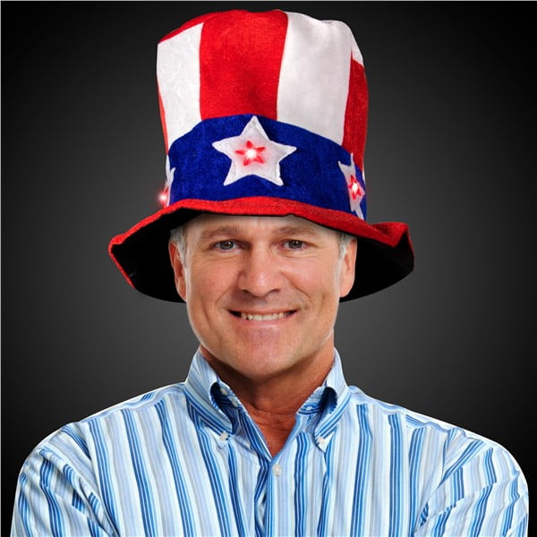 LIGHT UP UNCLE SAM HAT - Walmart.com - Walmart.com
