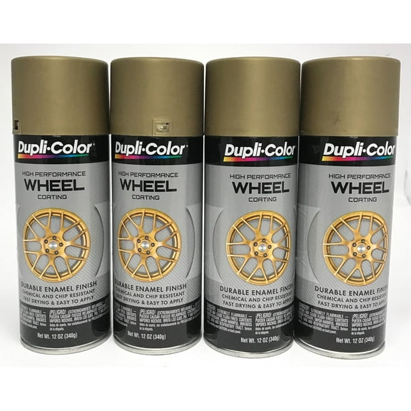 Dupli Color Gold Wheel Coating Spray Paint, 12 oz, Durable Acrylic ...