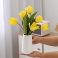 Bright White Vase - 6“ Ceramic Flower vase, Boho Vases for Pampas Grass ...