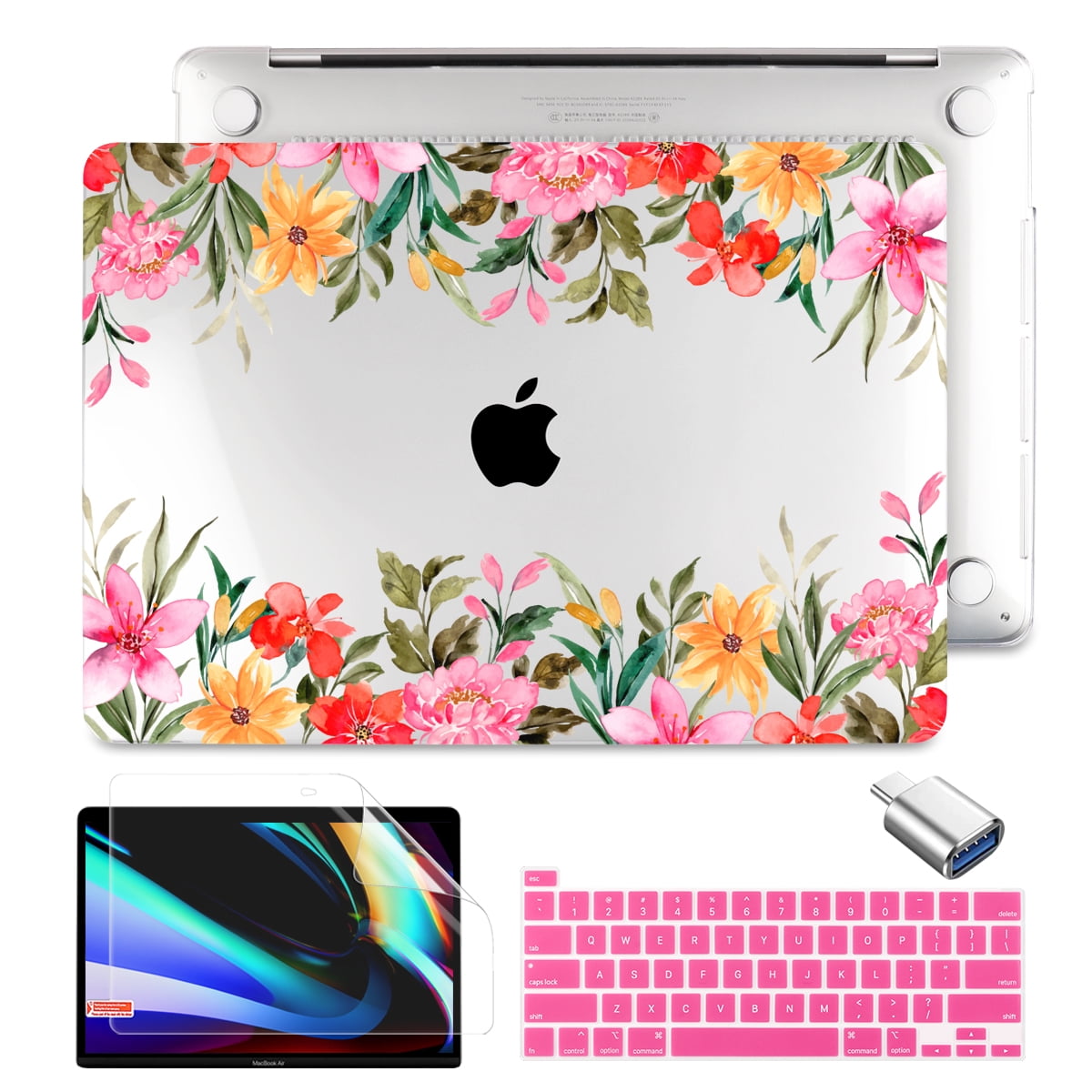 DONGKE Case For MacBook Pro 13 inch 2022 2021 2020 Release Model A2338 M2/M1 A2251 A2289 Plastic ...