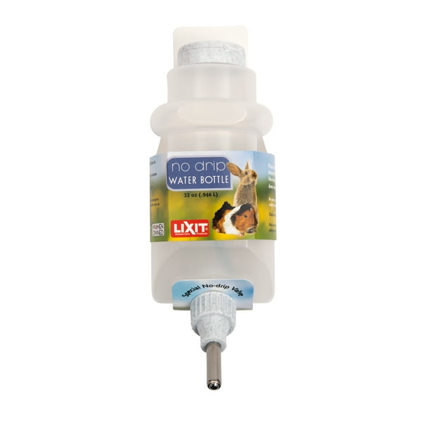 Lixit Top Fill No- Drip Water Bottles For Rabbits, Ferrets, Chinchillas ...