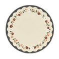 Autumn Daisy And Berry Wreath Round Tablecloth Waterproof Oil-Proof ...